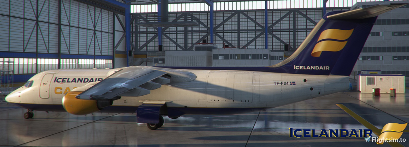 Just Flight RJ100 QT Icelandair Cargo TF-FIH for Microsoft Flight ...