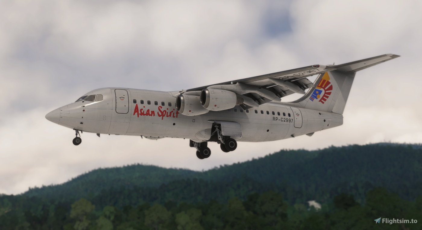JustFlight Avro RJ 70 and RJ85 Asian Spirit Livery para Microsoft ...