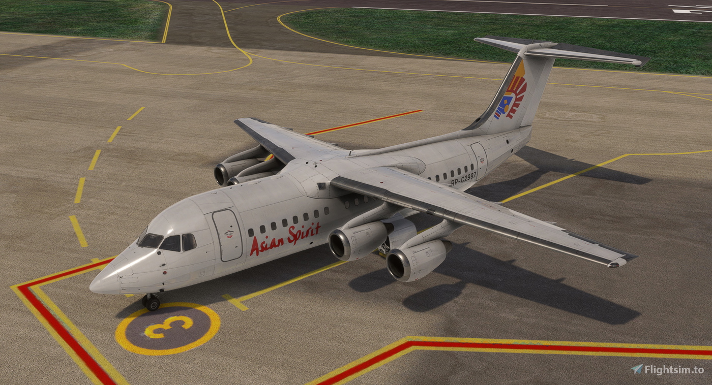JustFlight Avro RJ 70 and RJ85 Asian Spirit Livery pour Microsoft ...