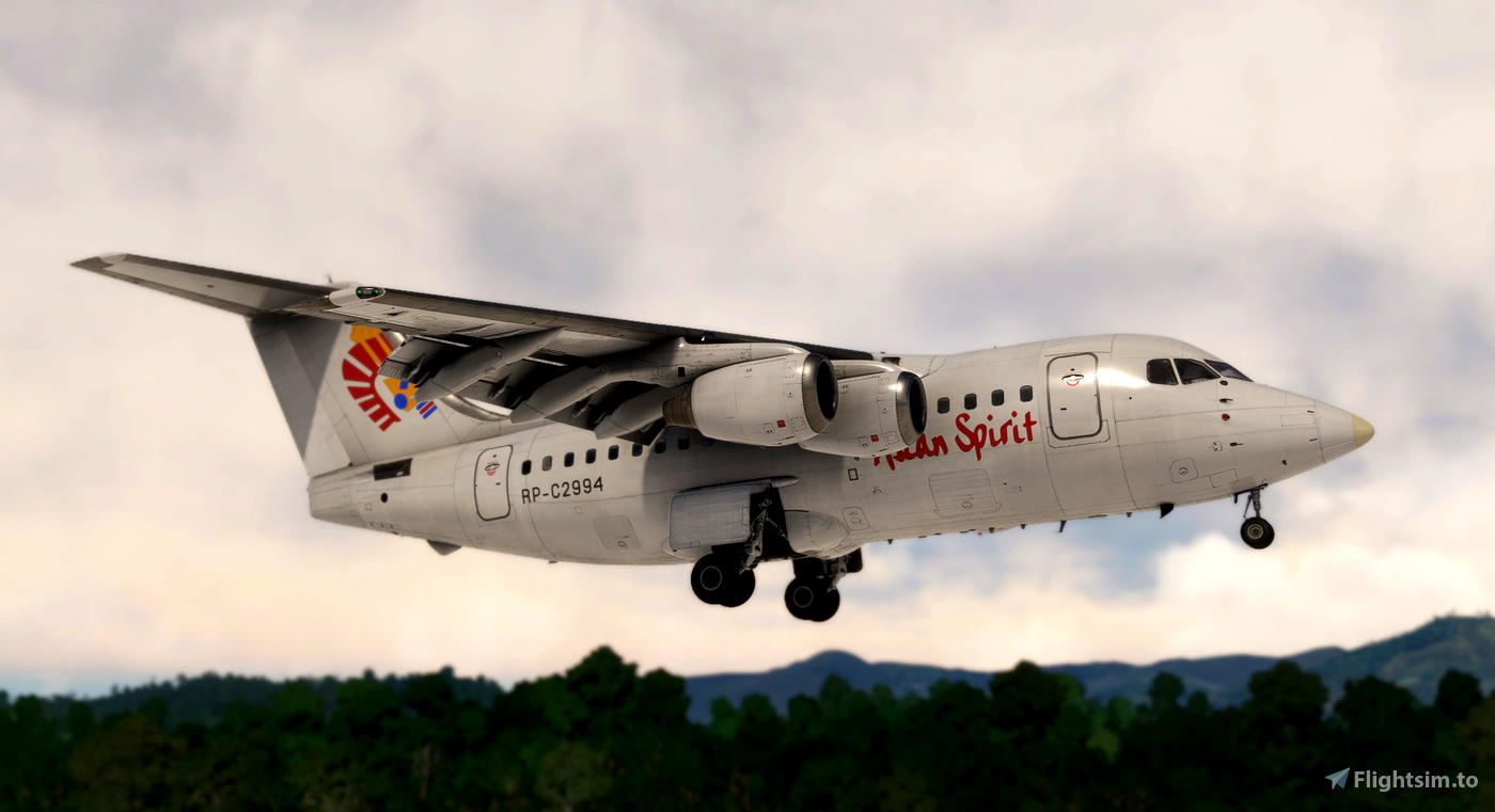 JustFlight Avro RJ 70 and RJ85 Asian Spirit Livery for Microsoft Flight ...
