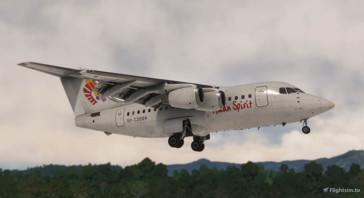 JustFlight Avro RJ 70 and RJ85 Asian Spirit Livery for Microsoft Flight ...
