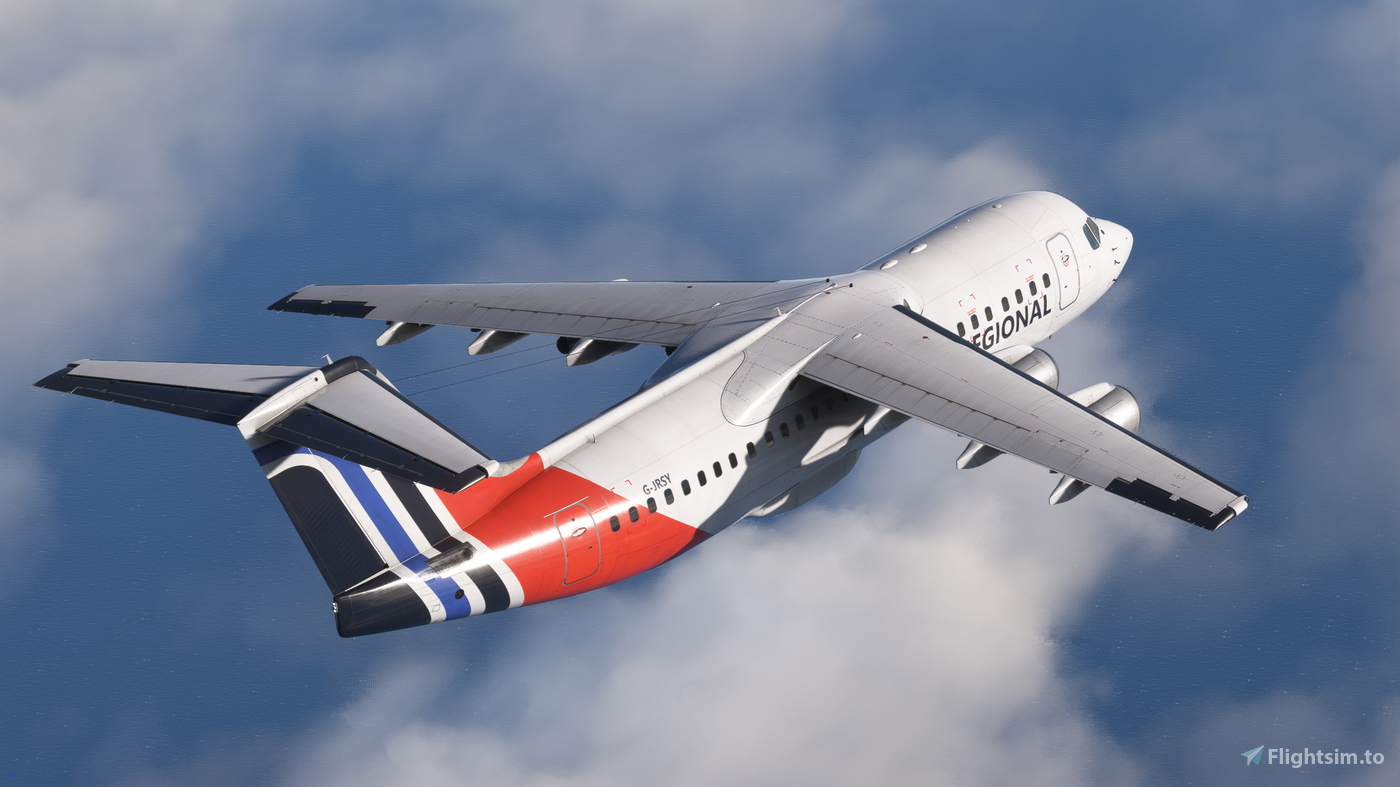 JustFlight Avro RJ100 | Osprey Regional 2 In 1 Livery Pack para ...