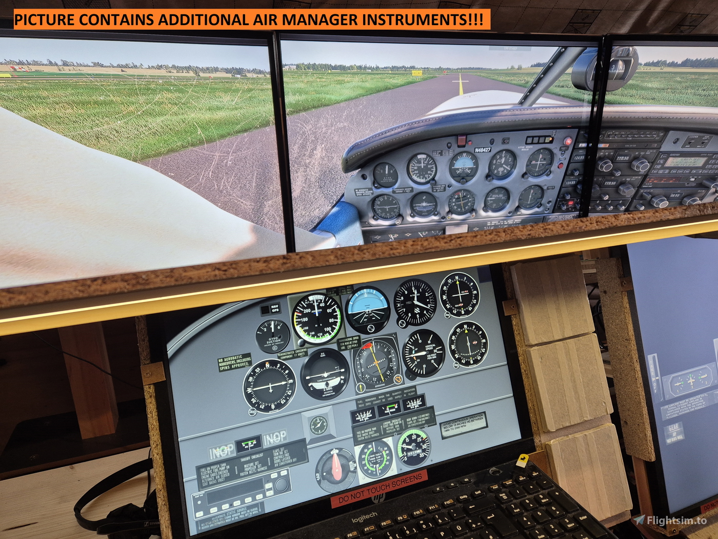 JustFlight Piper PA-28R Air Manager Instruments for Microsoft Flight ...