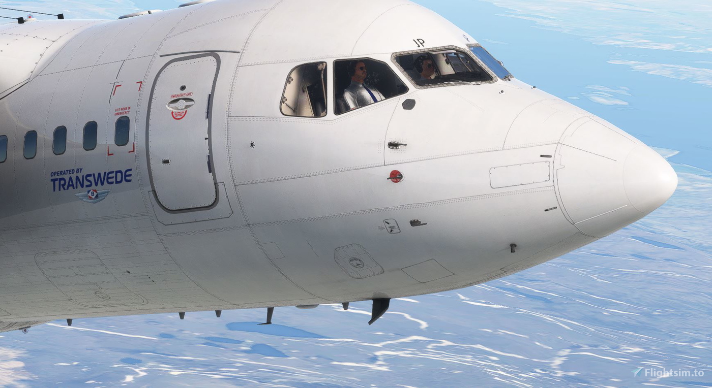 Justflight Professional - RJ 70 - SE-DJP - Transwede (Braathens ...