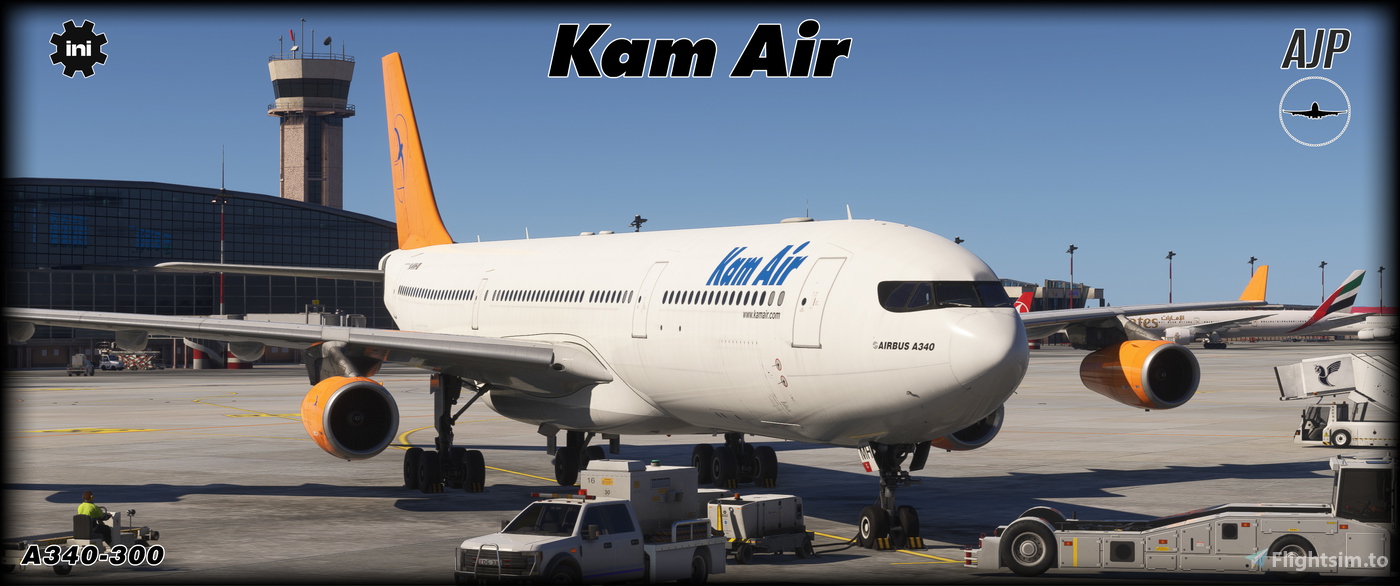 Kam Air - 2-Pack - YA-KMH - Inibuilds A340-300 for Microsoft Flight ...
