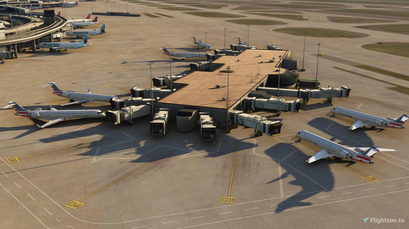 KDFW FSLTL Static Aircraft (ImagineSim) for Microsoft Flight Simulator ...