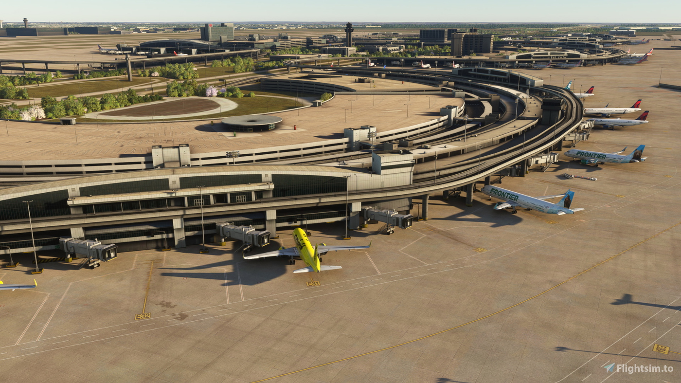 KDFW FSLTL Static Aircraft (ImagineSim) for Microsoft Flight Simulator ...