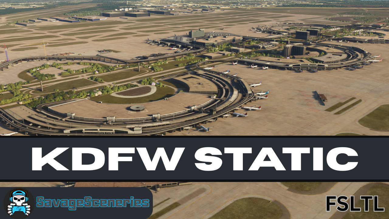 KDFW FSLTL Static Aircraft (ImagineSim) - MSFS Add-on - Flightsim.to