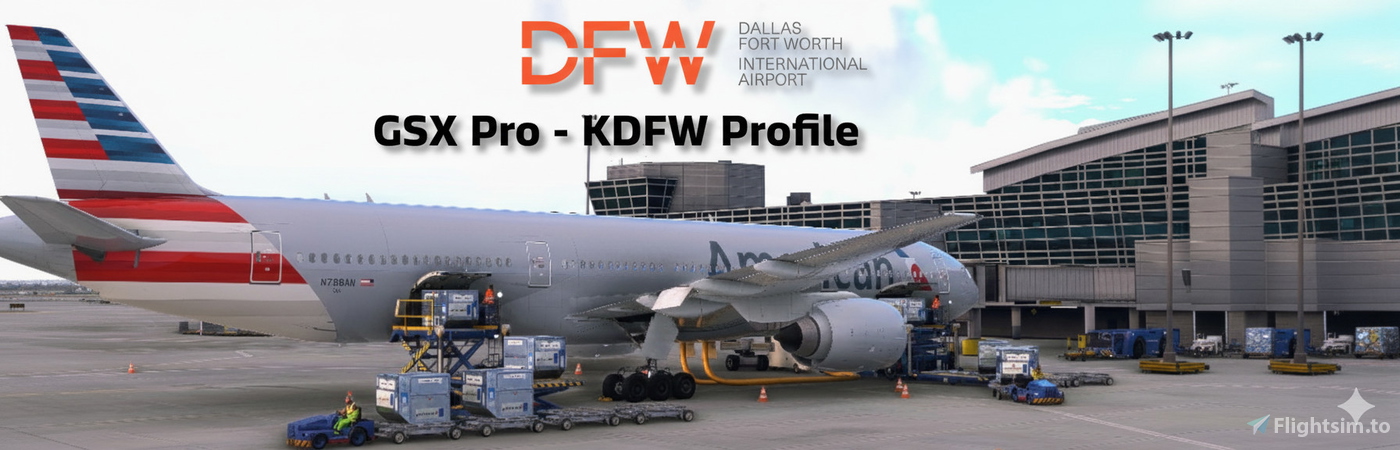 KDFW Mega-Hub GSX Pro Profile (Imaginesim KDFW) for Microsoft Flight ...