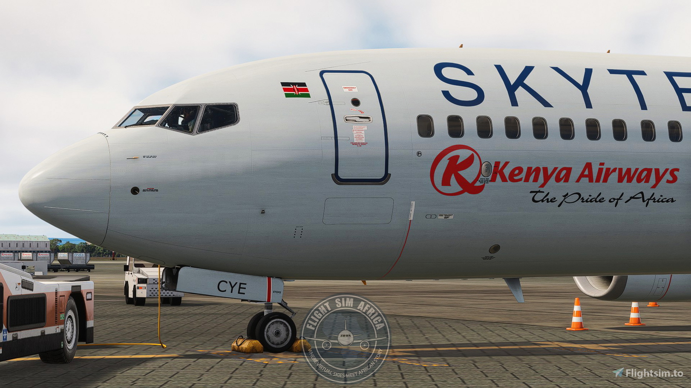 Kenya Airways SkyTeam (5Y-CYE) – PMDG 737-800 für Microsoft Flight ...