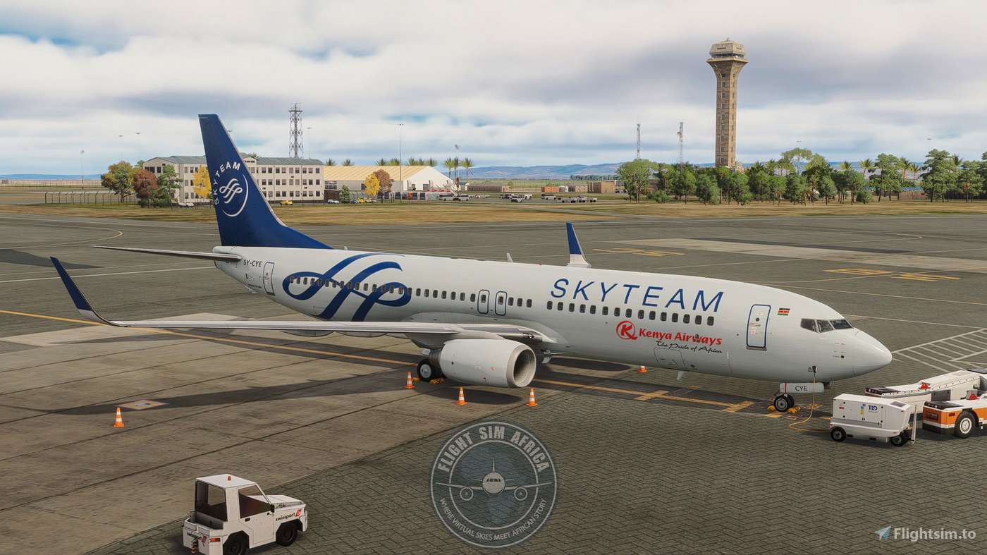 Kenya Airways SkyTeam (5Y-CYE) – PMDG 737-800 für Microsoft Flight ...