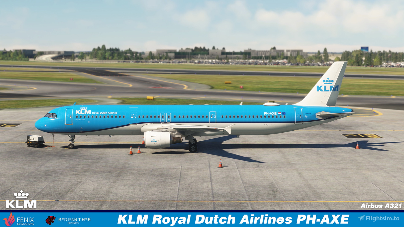 KLM Royal Dutch Airlines A321 (PH-AXE) for Microsoft Flight Simulator ...