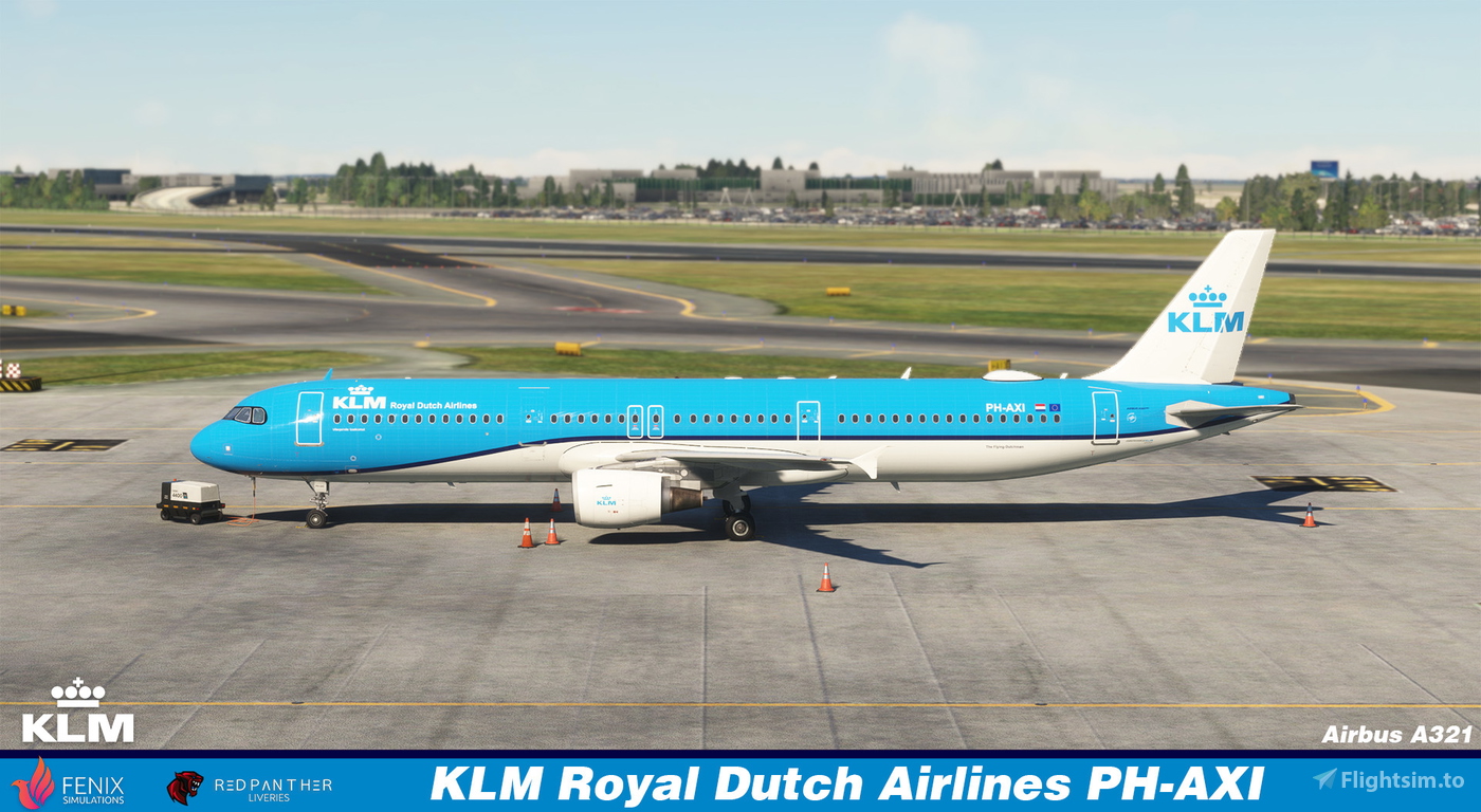 KLM Royal Dutch Airlines A321 (PH-AXI) for Microsoft Flight Simulator ...