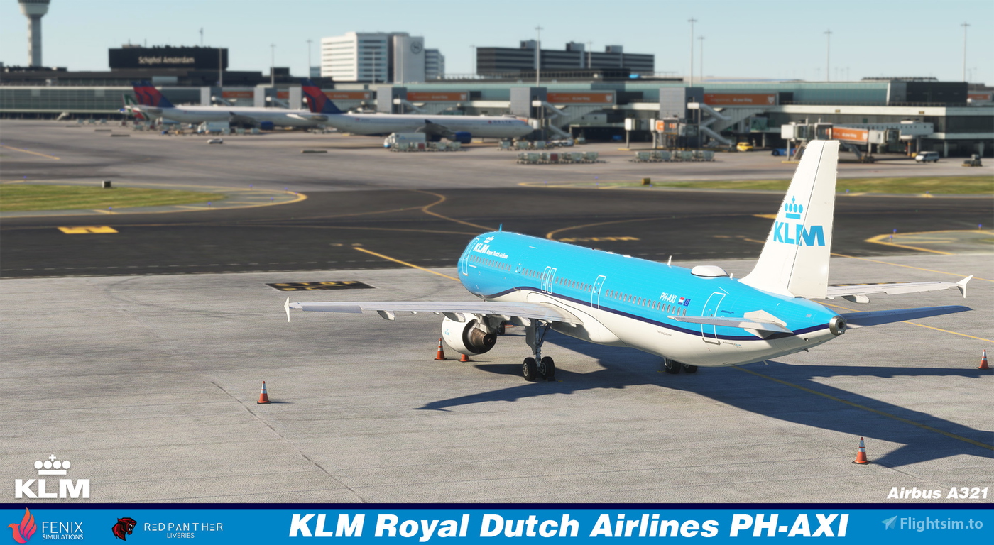 KLM Royal Dutch Airlines A321 (PH-AXI) for Microsoft Flight Simulator ...
