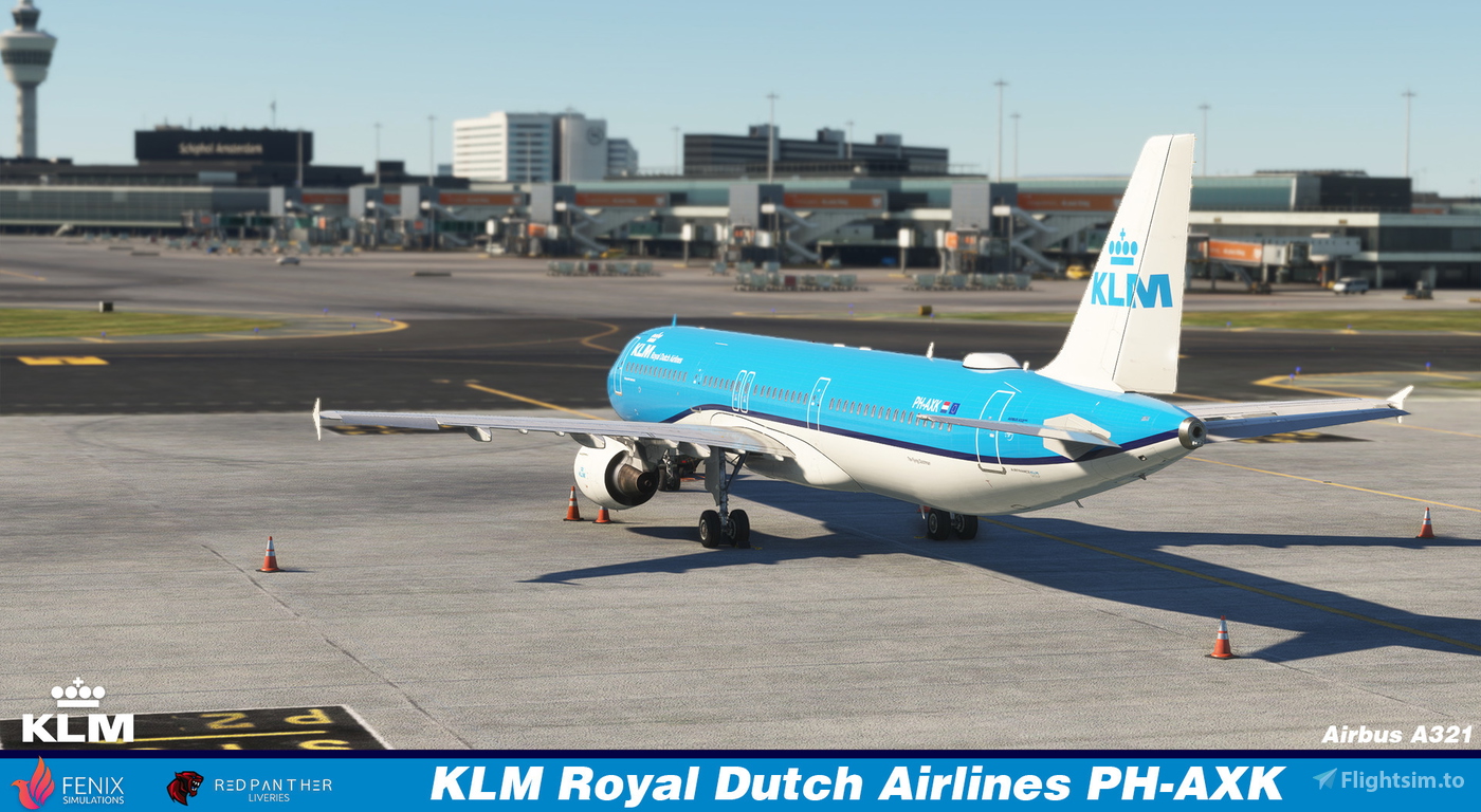 KLM Royal Dutch Airlines A321 (PH-AXK) for Microsoft Flight Simulator ...