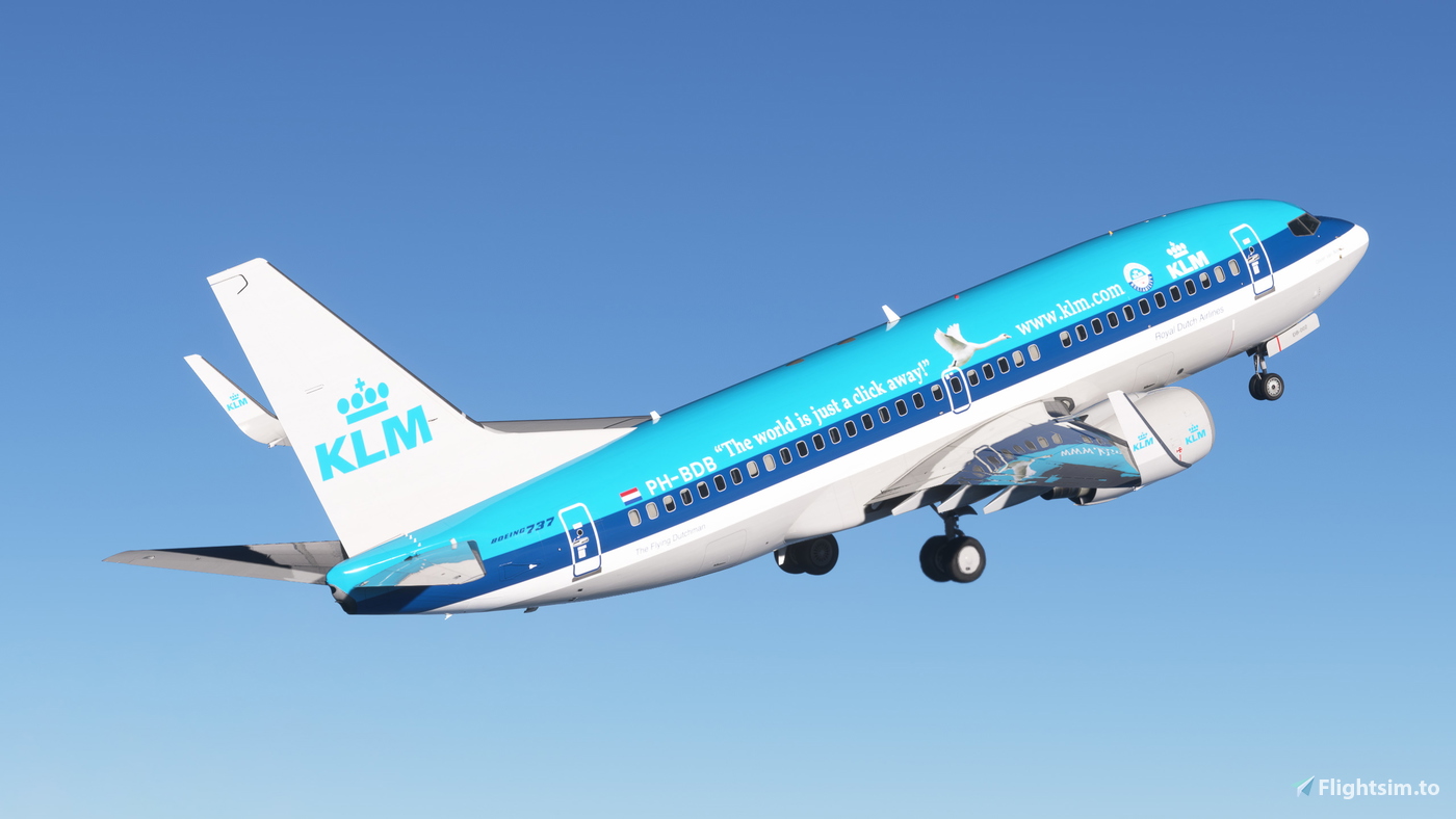 KLM Royal Dutch Airlines (PH-BDB) PMDG Boeing 737-700- 8K のために ...