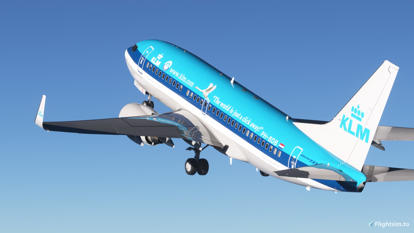 KLM Royal Dutch Airlines (PH-BDB) PMDG Boeing 737-700- 8K のために ...