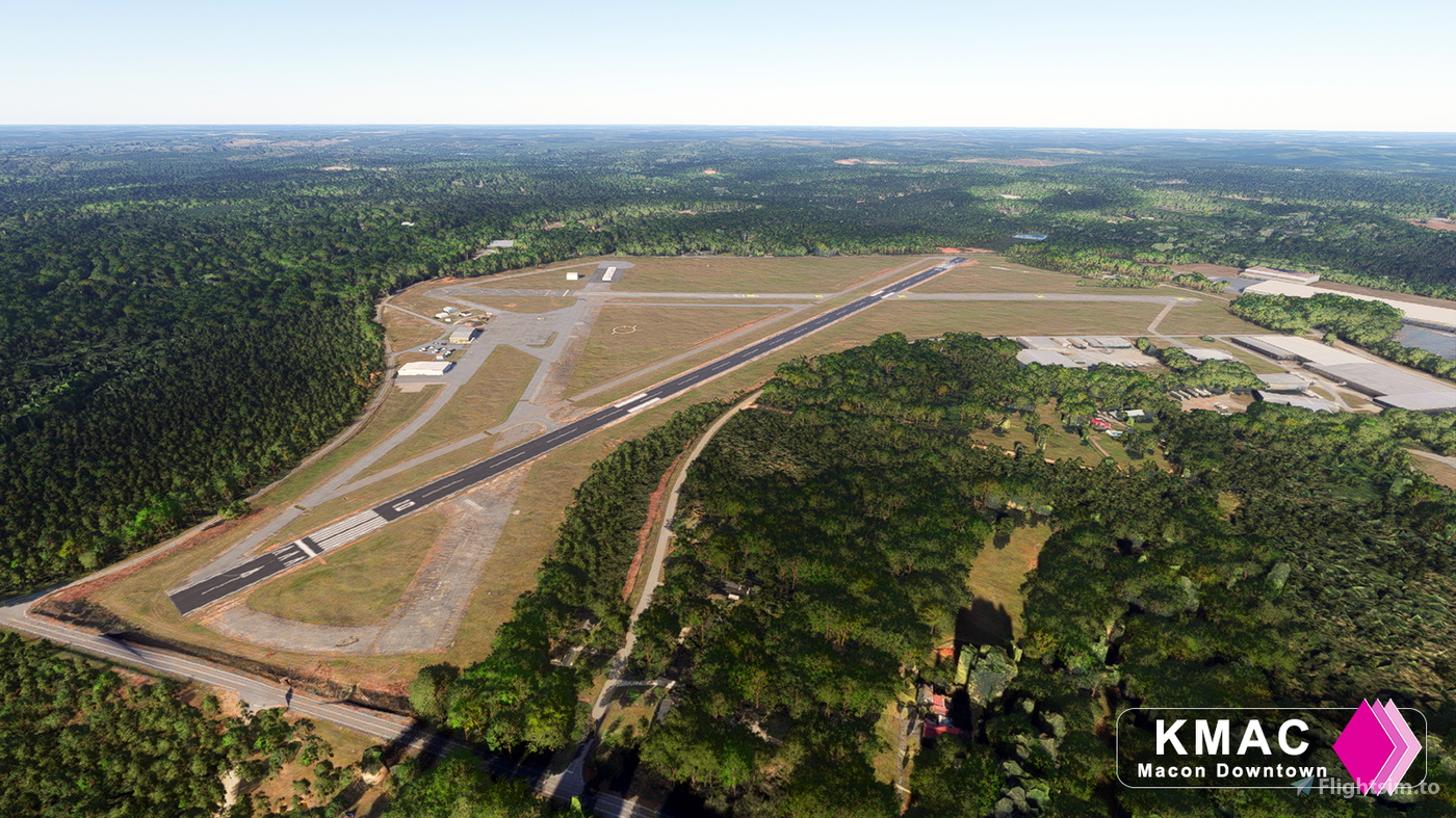 KMAC - Macon Downtown Airport voor Microsoft Flight Simulator | MSFS