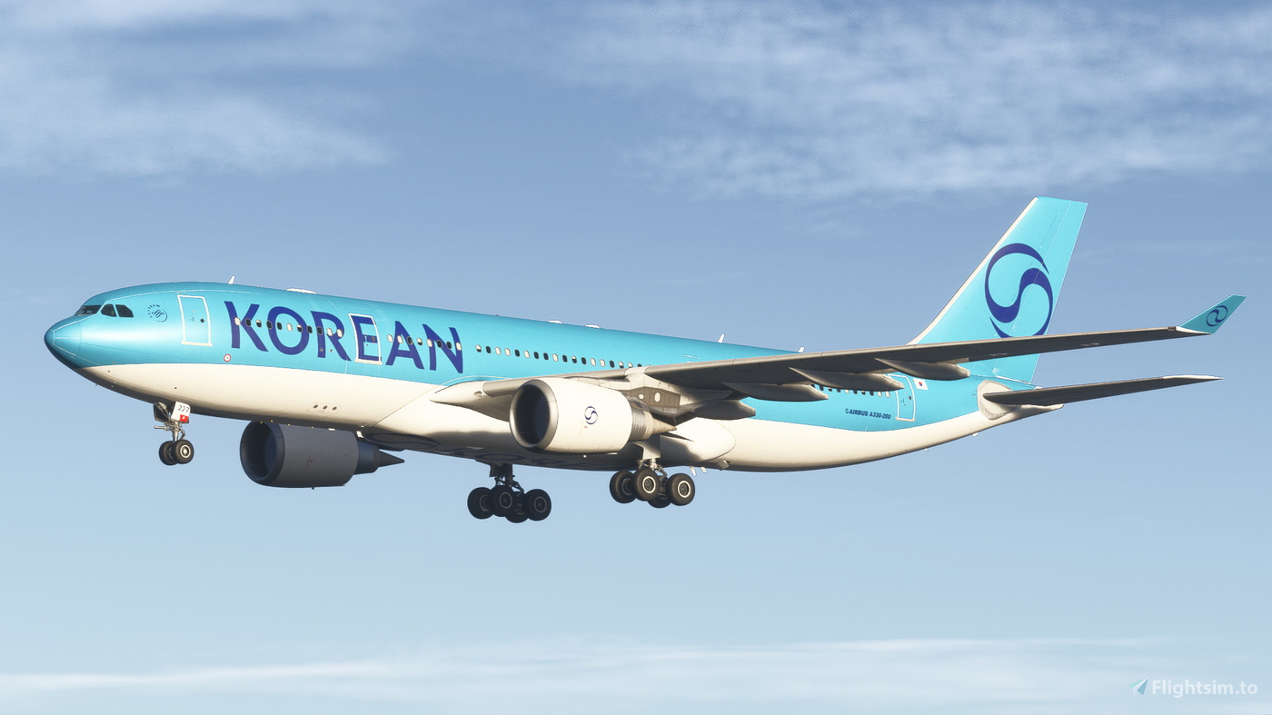 Korean Air A330-200 HL8227 [Metallic Blue | New CI | Detailed Cabin] の ...