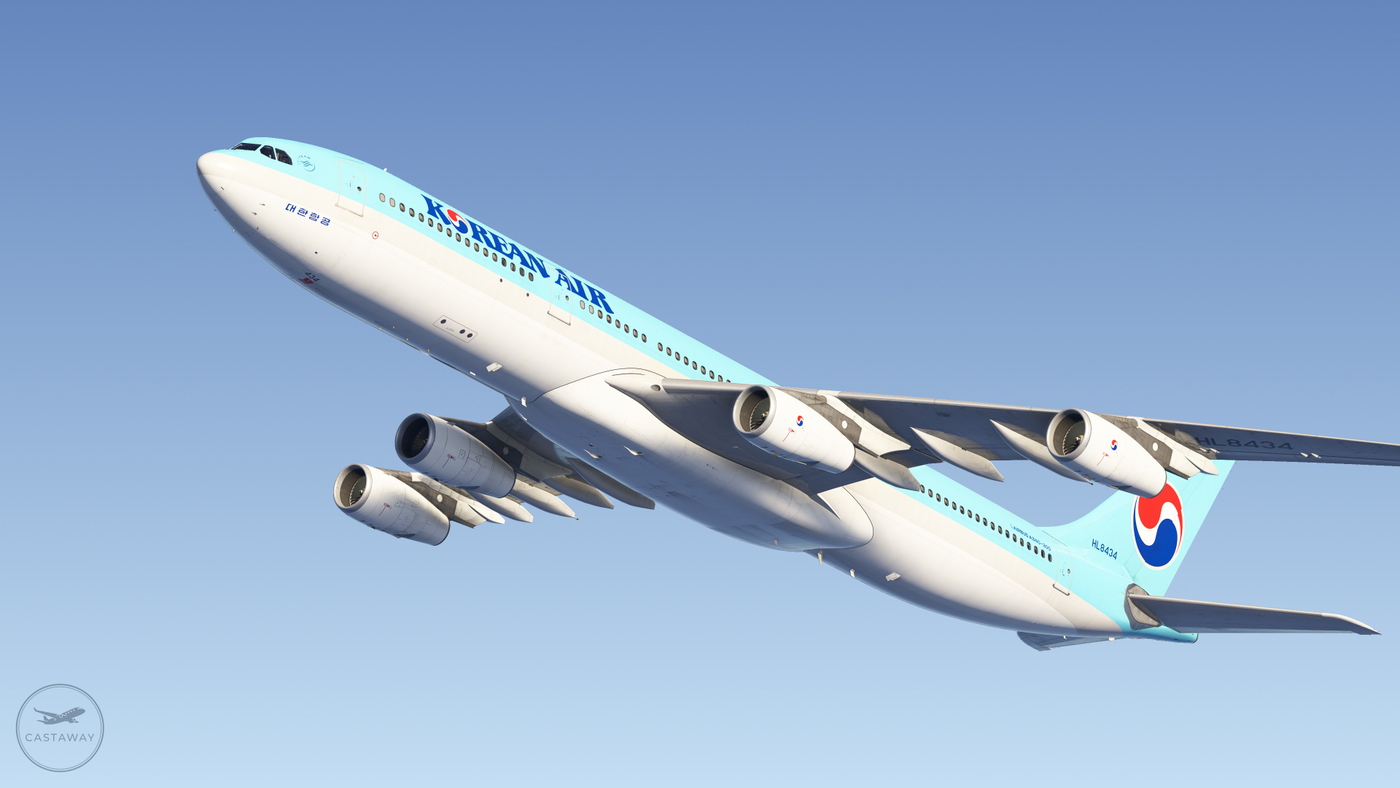 Korean Air (HL8434 - Fictional) [Airbus A340-300] for Microsoft Flight ...