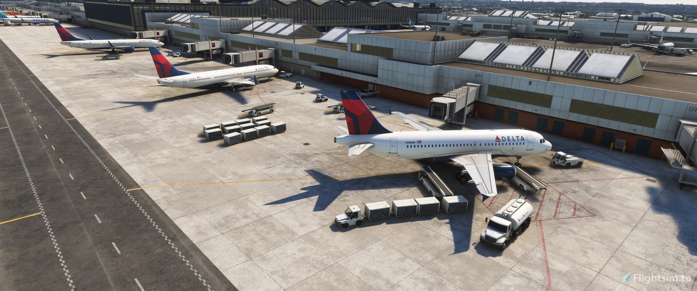 KPDX v2 FSLTL Static Aircraft for Microsoft Flight Simulator | MSFS