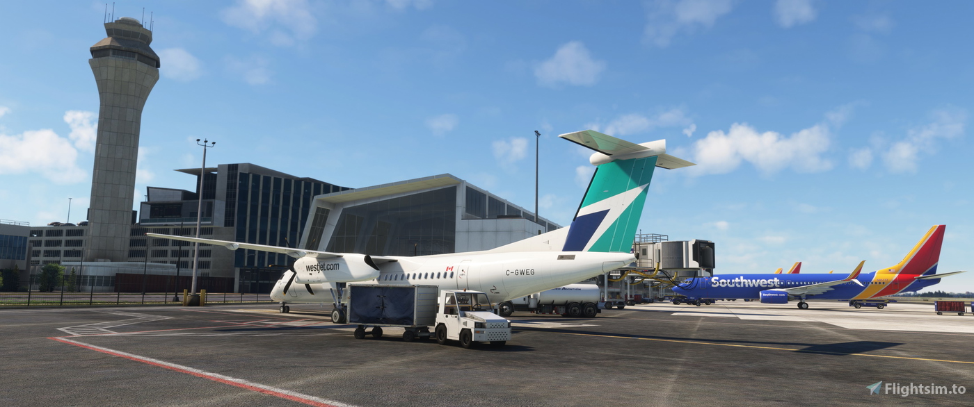 KPDX v2 FSLTL Static Aircraft for Microsoft Flight Simulator | MSFS