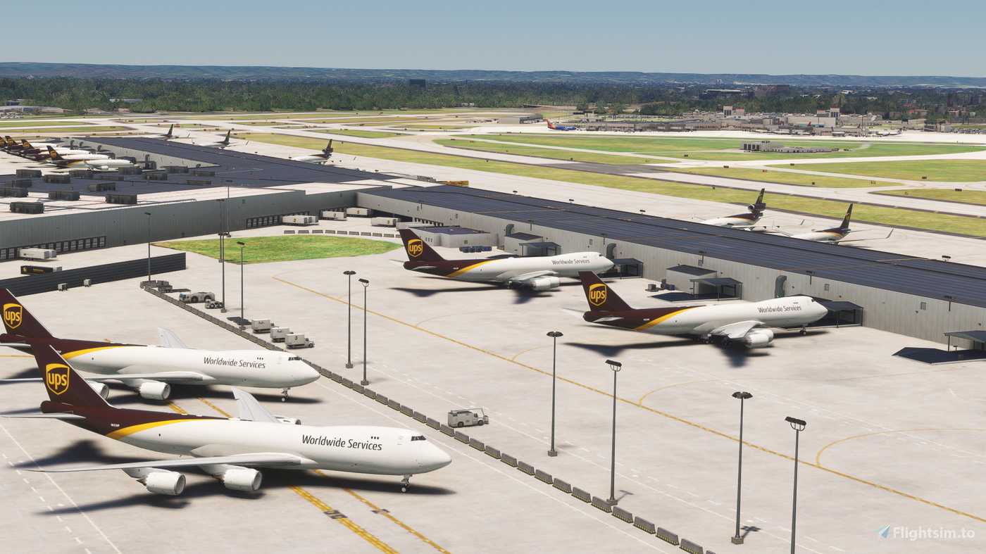KSDF Louisville - FSLTL Static Aircraft (FSDreamTeam) for Microsoft ...