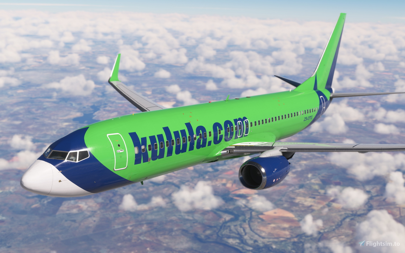 Kulula.com Boeing 737-800 PMDG BW ZS-OTG Original Livery (Fictional ...