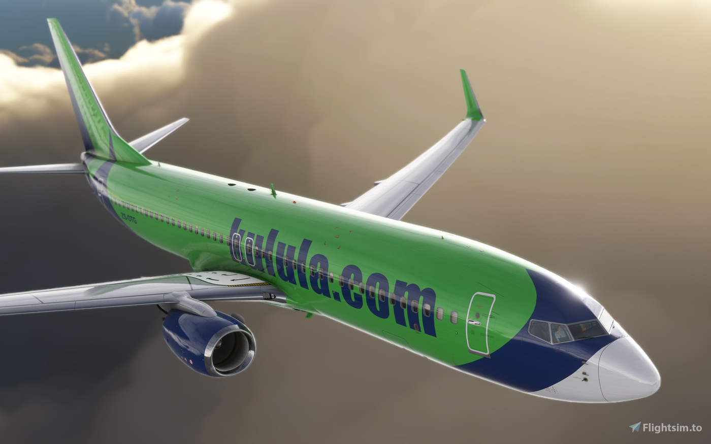 Kulula.com Boeing 737-800 PMDG BW ZS-OTG Original Livery (Fictional ...