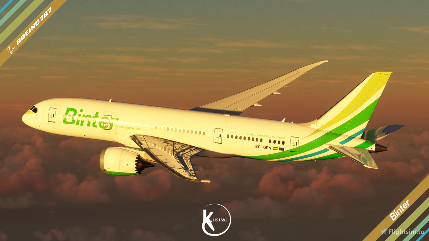 Kuro Boeing 787-8 Binter Canarias pour Microsoft Flight Simulator | MSFS