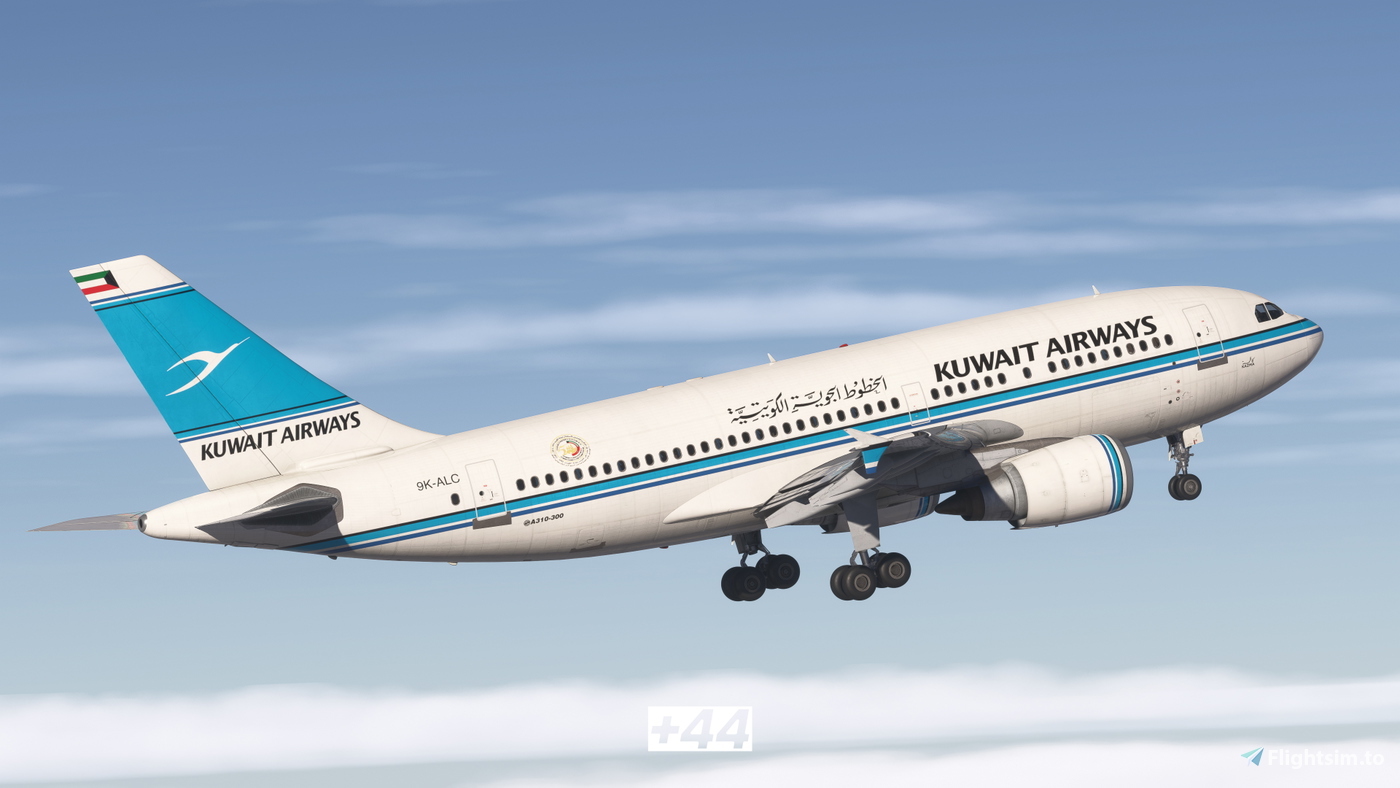 Kuwait Airways (9K-ALC) iniBuilds A310-300 - 8K для Microsoft Flight ...