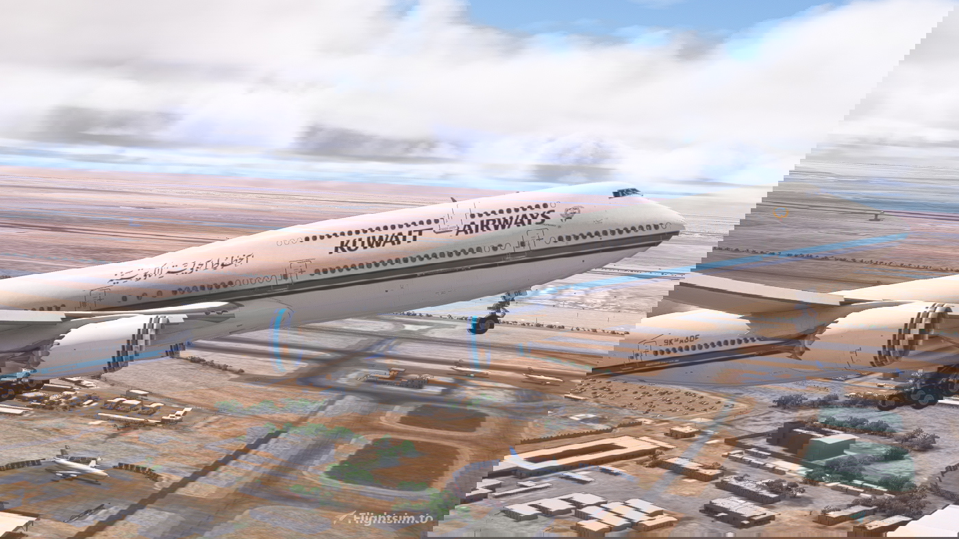 Kuwait Airways (9K-ADE) الجابرية Al Jabriya | Asobo 747-8i | MSFS 2024 für Microsoft Flight ...