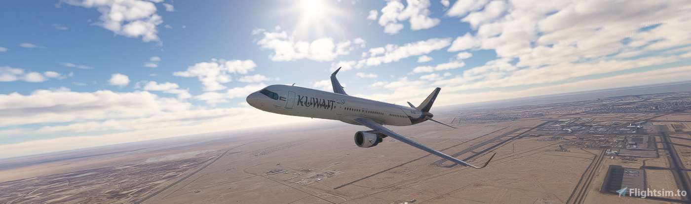 Kuwait Airways 9K-AQA | Fictional | 8K + 4K | Requested | Fenixsim A321 ...