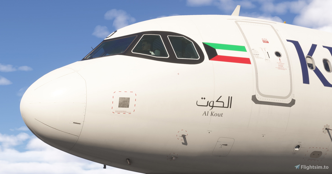 Kuwait Airways9K-AKO | iniBuilds A320neo | 8K w/cabin pour Microsoft ...