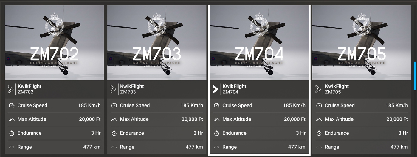Kwikflight - Hunter - AAC tails pack 对于 Microsoft Flight Simulator | MSFS