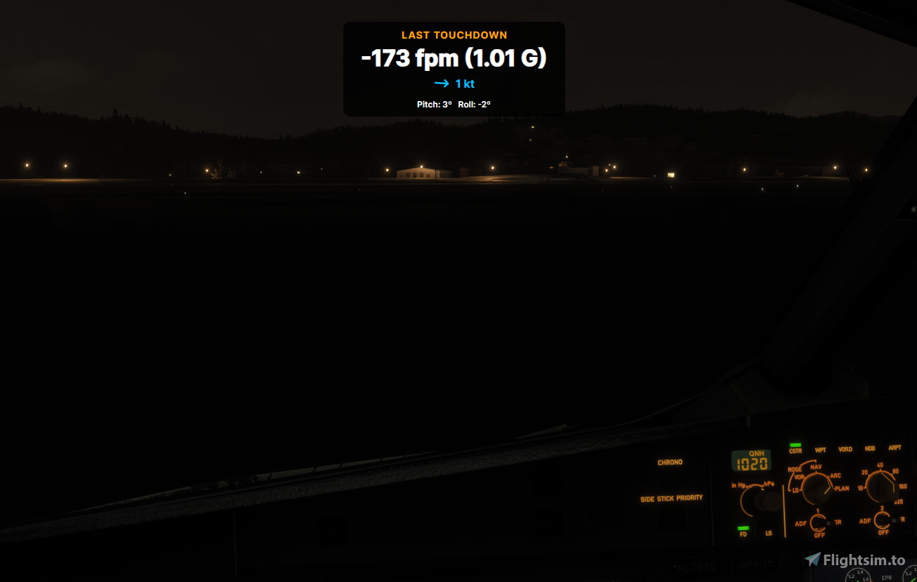 Landing Toast - Show Landing Rate to Simulator Screen for Microsoft Flight Simulator | MSFS