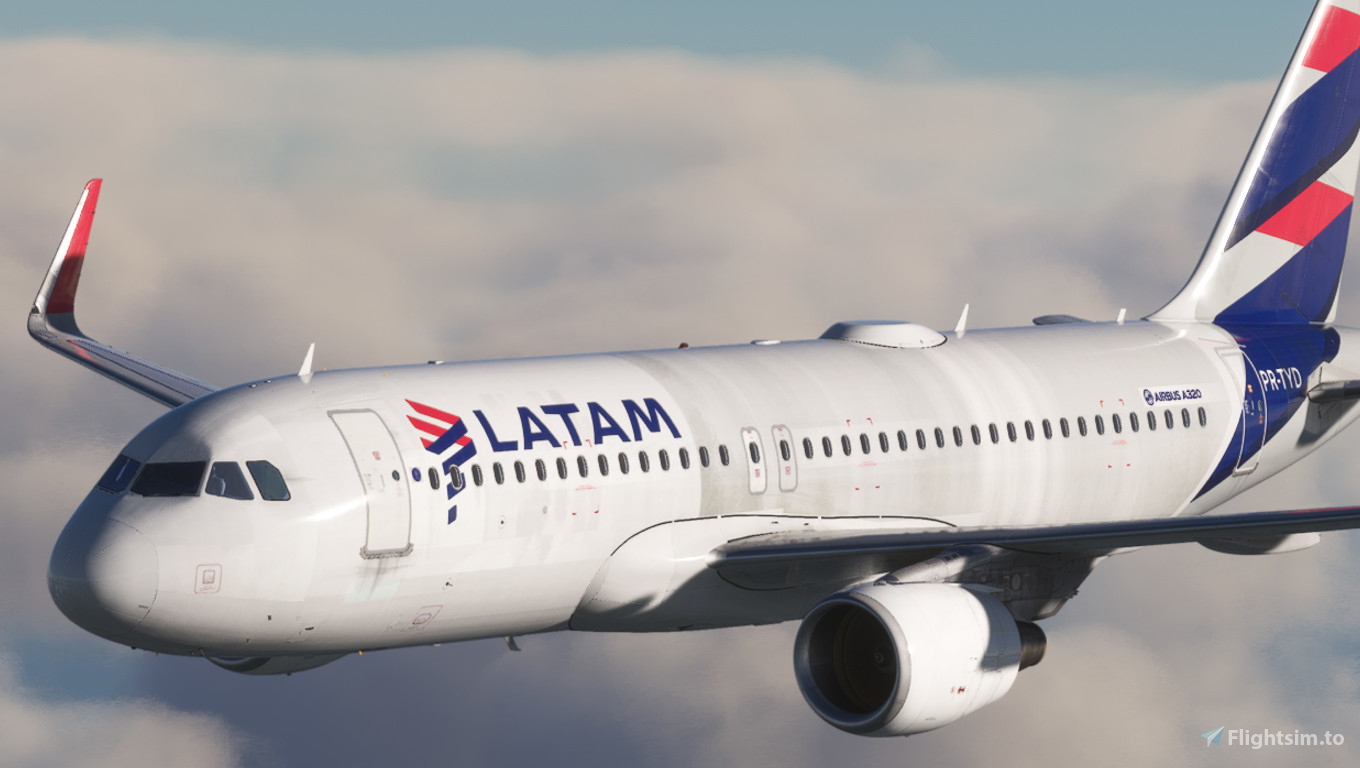 LATAM Airlines Brazil , Fenix A320SL CFM (2025) PT-TYD for Microsoft Flight Simulator | MSFS