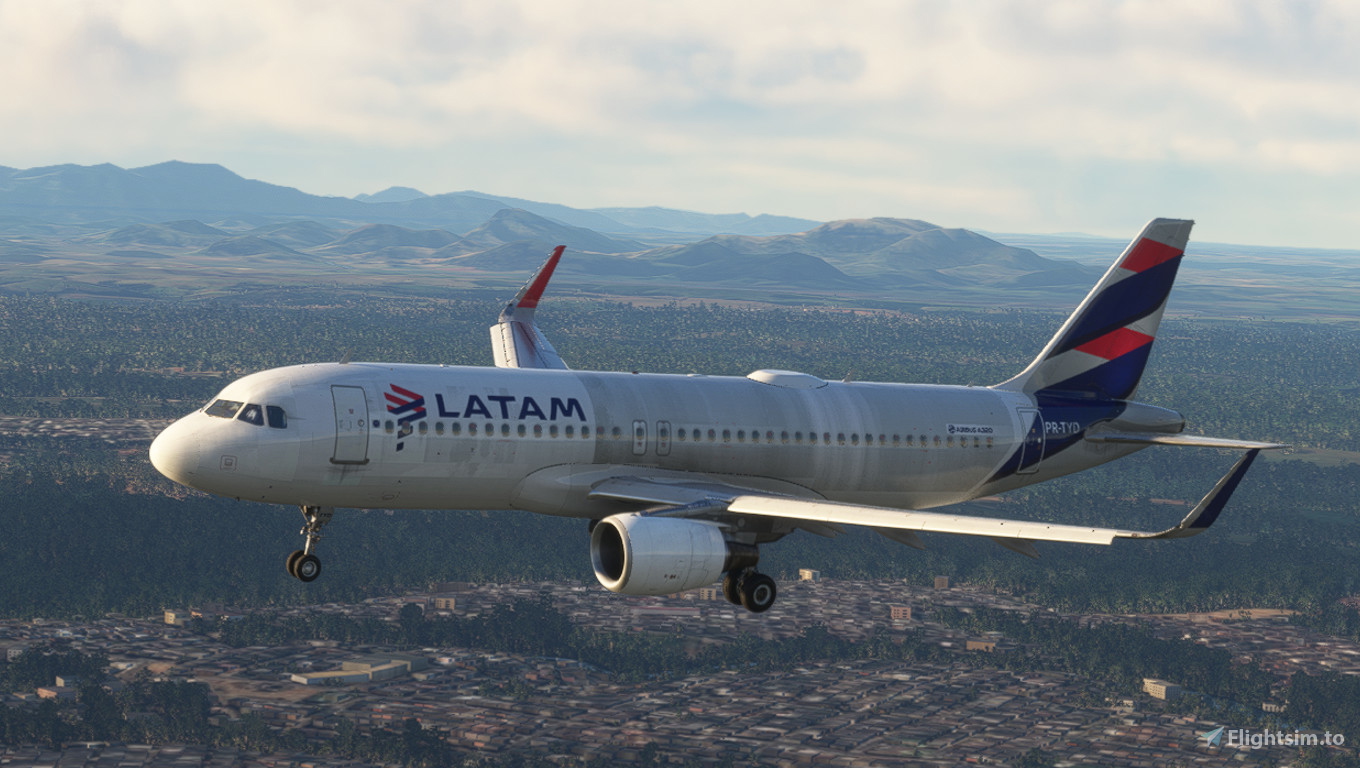 LATAM Airlines Brazil , Fenix A320SL CFM (2025) PT-TYD para Microsoft Flight Simulator | MSFS
