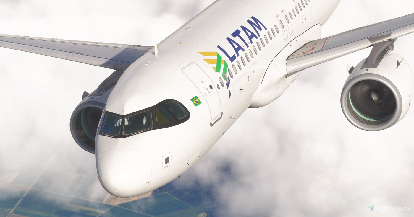 Latam Brasil - PR-XBG Verde Amarelo| IniBuids A320neo | 4K w/Cabin for Microsoft Flight ...