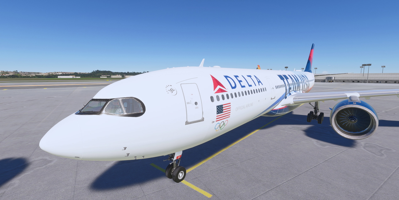 LatinVFR A330-900 Delta "Team USA" N411DX for Microsoft Flight ...