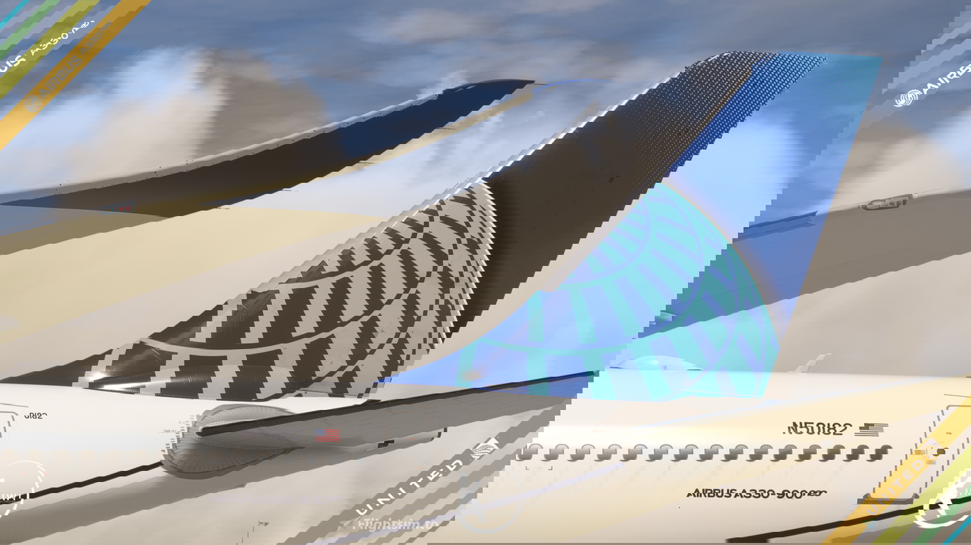 LatinVFR Airbus A330-900neo United Airlines "Evo-Blue" 2019 Livery 4K & 8K for Microsoft Flight ...