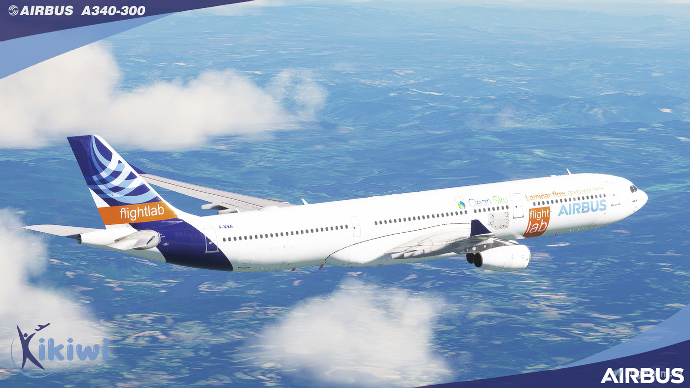 LatinVFR A340-300 Airbus House Livery Flightlab F-WWAI 8K за Microsoft ...
