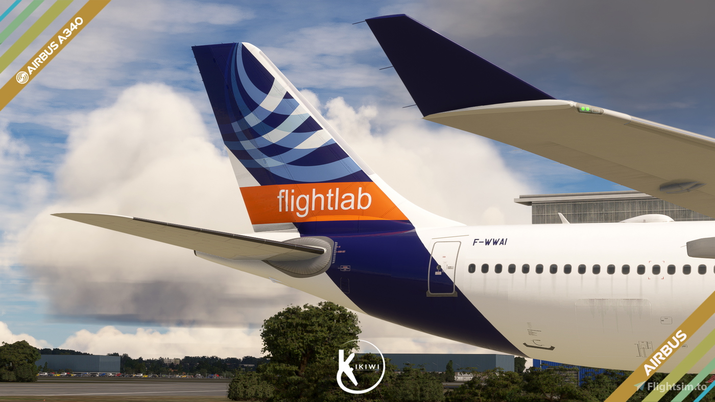 LatinVFR A340-300 Airbus House Livery Flightlab F-WWAI 4K & 8K for ...
