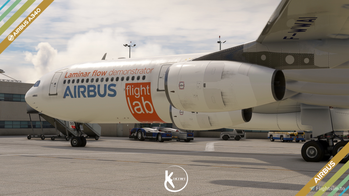 LatinVFR A340-300 Airbus House Livery Flightlab F-WWAI 4K & 8K for ...