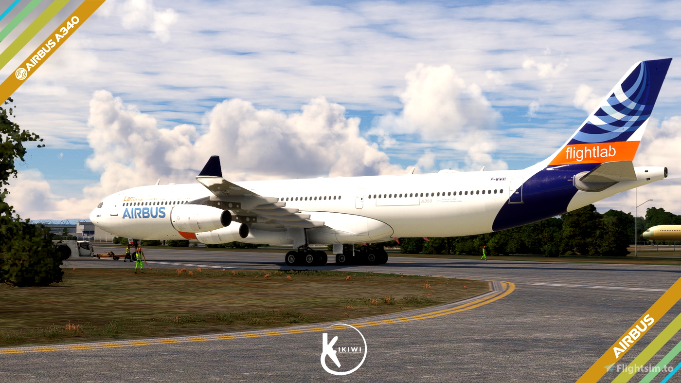 LatinVFR A340-300 Airbus House Livery Flightlab F-WWAI 8K for Microsoft ...