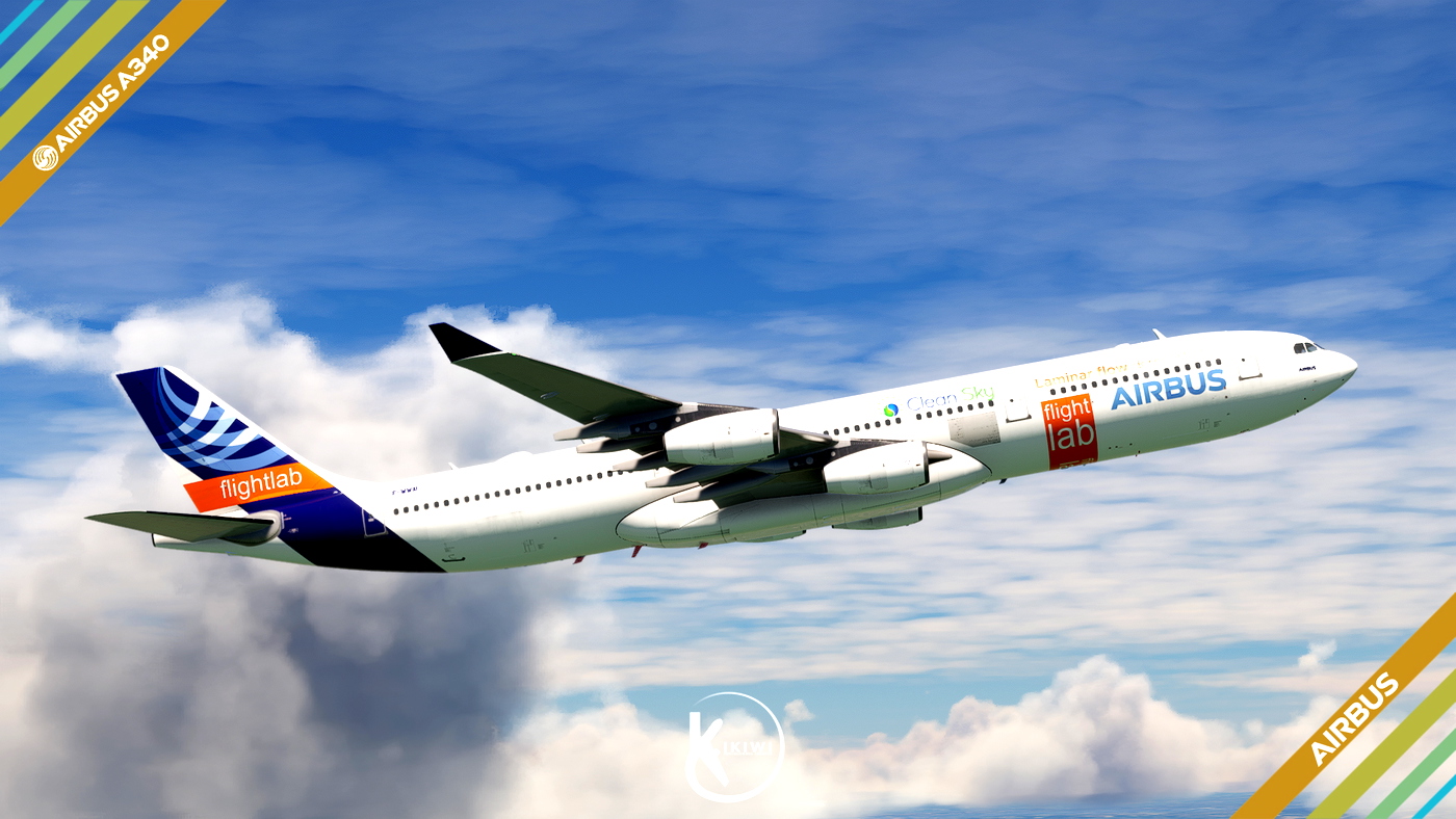 LatinVFR A340-300 Airbus House Livery Flightlab F-WWAI 4K & 8K for ...