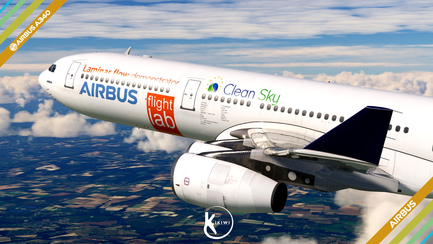 LatinVFR A340-300 Airbus House Livery Flightlab F-WWAI 4K & 8K for ...