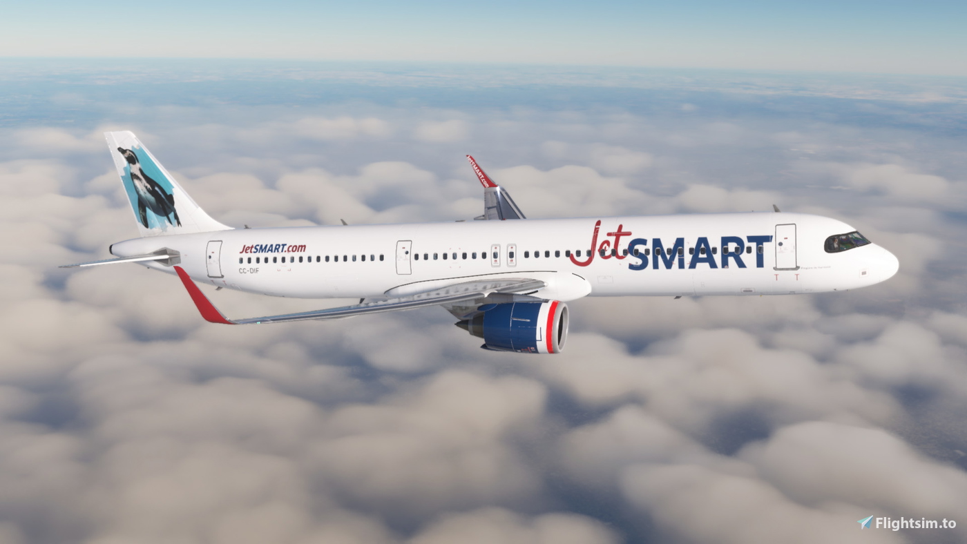 LatinVFR Airbus A321neo PW JetSMART CC-DIF (Pingüino de Humboldt) のために ...