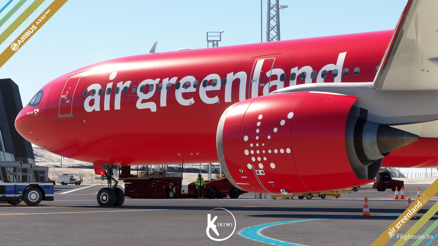 LatinVFR Airbus A330-900neo Air Greenland 4K & 8K for Microsoft Flight Simulator | MSFS