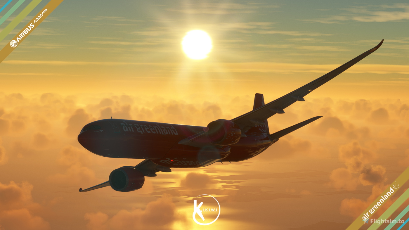 LatinVFR Airbus A330-900neo Air Greenland 4K & 8K for Microsoft Flight Simulator | MSFS